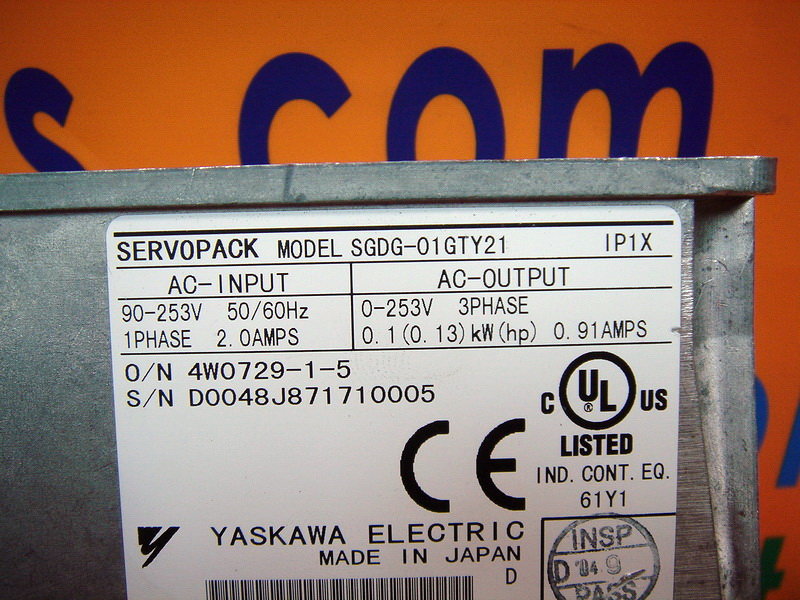 YASKAWA SGDG-01GTY21 - 裕益科技自動化設備可程式編碼器PLC分散式控制系統DCS