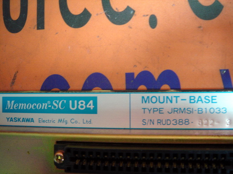 YASKAWA PLC Memocon-SC U84 MOUNT-BASE JRMSI-B1033 - 裕益科技自動化設備可程式編碼器PLC ...
