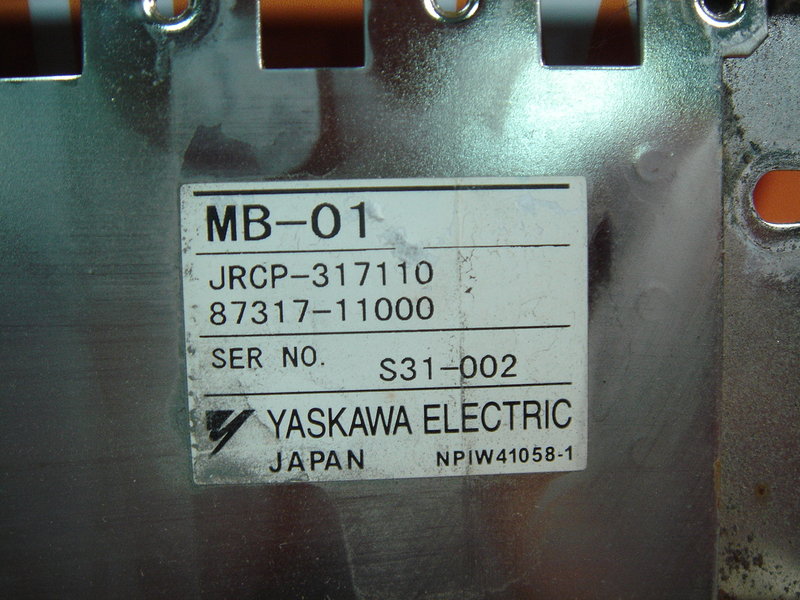 YASKAWA JRCP-317110 MB-01 87317-11000 BASE - PLC DCS SERVO Control ...