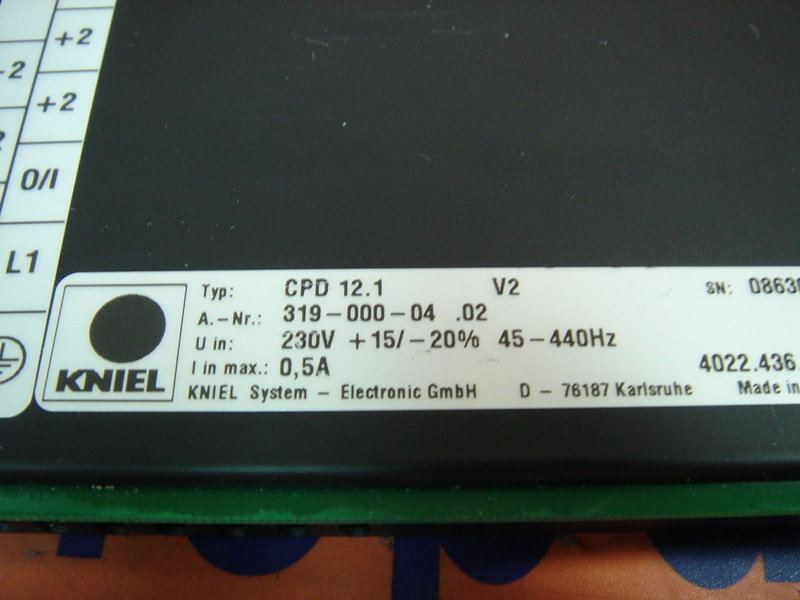 KNIEL CPD12.1 - PLC DCS SERVO Control MOTOR POWER SUPPLY IPC ROBOT