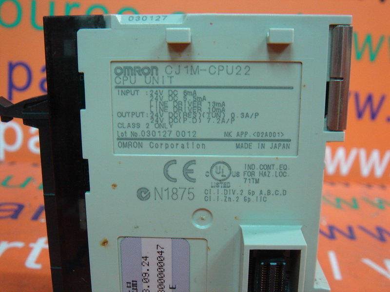 OMRON CJ1M-CPU22 - 裕益科技自動化設備可程式編碼器PLC分散式控制系統DCS