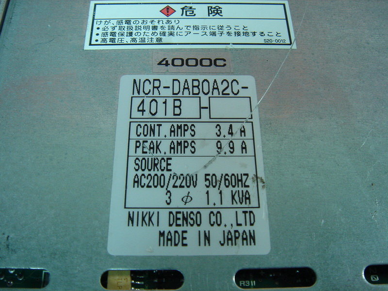 NIKKI DENSO NCR-DAB0A2C-401B - 裕益科技自動化設備可程式編碼器PLC分散式控制系統DCS