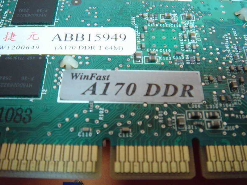 WINFAST A170DDR PCI CARD - PLC DCS SERVO Control MOTOR POWER SUPPLY IPC ...