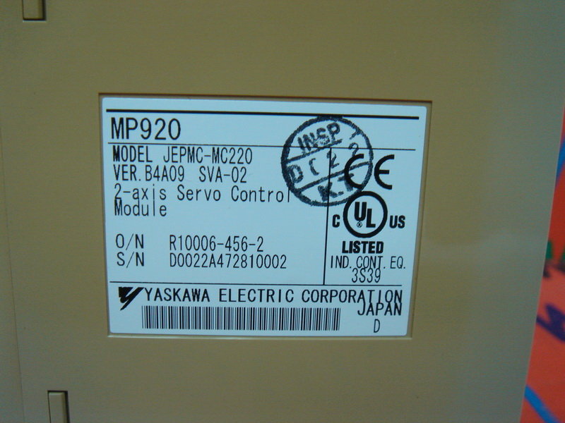 YASKAWA JEPMC-MC220 - 裕益科技自動化設備可程式編碼器PLC分散式控制系統DCS