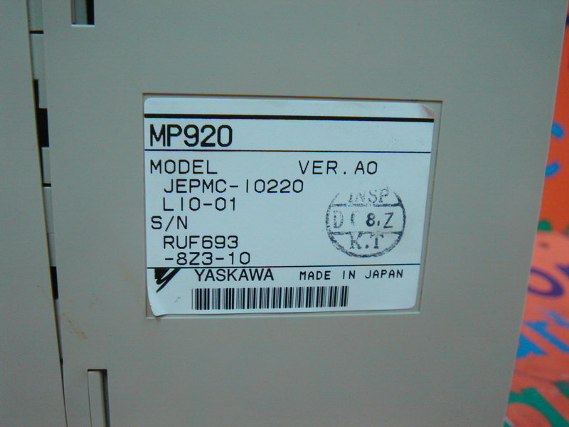 YASKAWA MP920 JEPMC-IO220-LIO-01 - PLC DCS SERVO Control MOTOR POWER ...