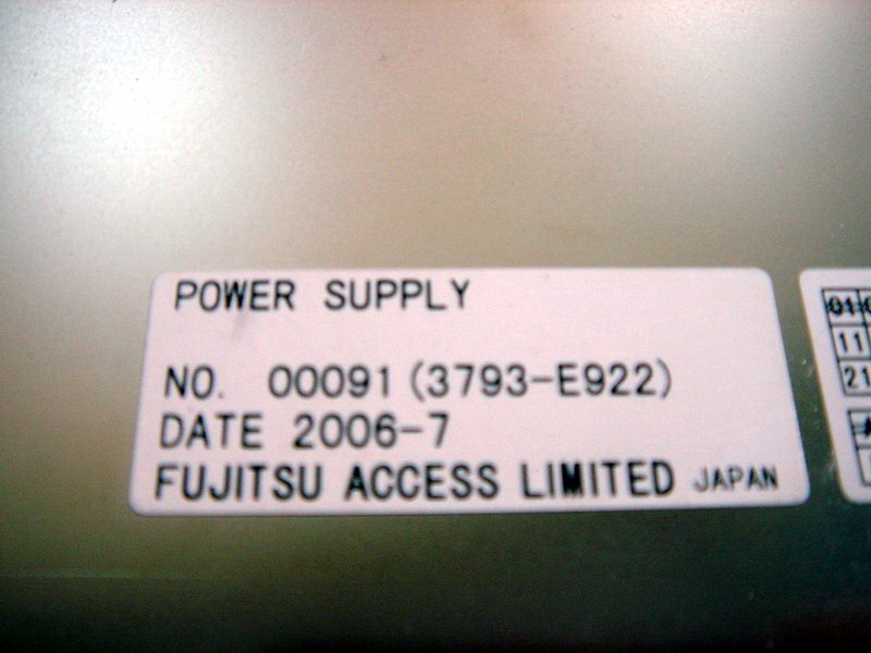 FUJITSU 3793- E922 GHO-1079 POWER SUPPLY - 裕益科技自動化設備可程式編碼器PLC分散式控制系統DCS