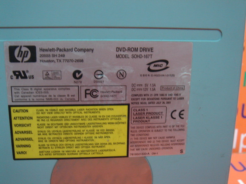 DVD-ROM DRIVE IDE SOHD-167T - 裕益科技自動化設備可程式編碼器PLC分散式控制系統DCS