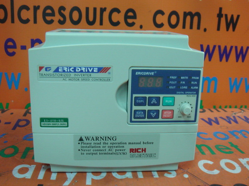 RICH EI-450 / 220V / 3HP TRANSISTORIZED INVERTER - 裕益科技自動化設備可程式編碼器PLC分散 ...