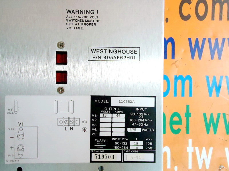 WESTINGHOUSE DCS WDPF 405A662H01 - 裕益科技自動化設備可程式編碼器PLC分散式控制系統DCS