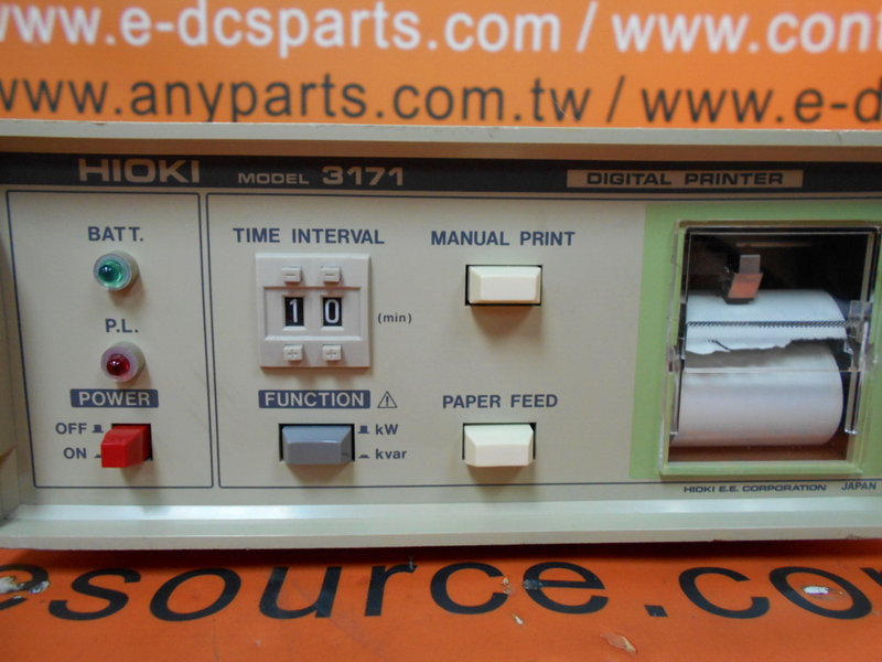 HIOKI 3171 DIGITAL PRINTER - 裕益科技自動化設備可程式編碼器PLC分散式控制系統DCS
