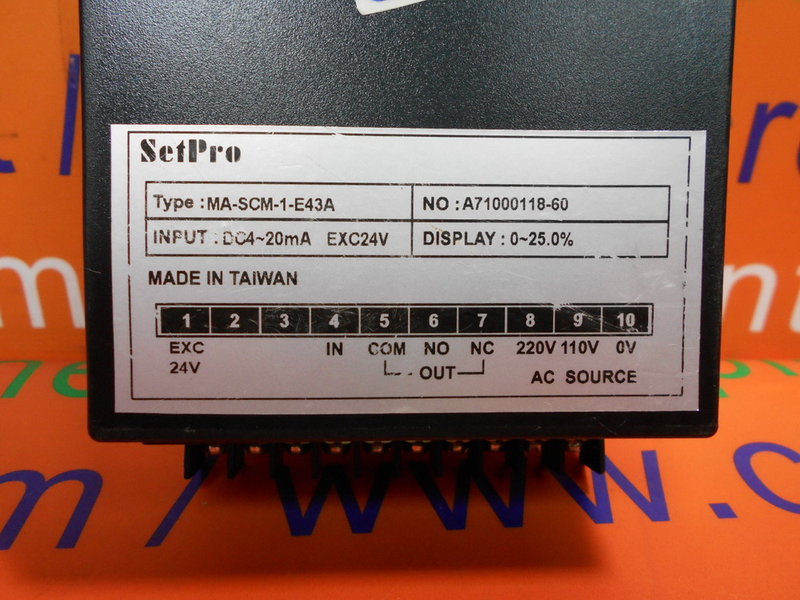 SETPRO MA-SCM-1-E43A - 裕益科技自動化設備可程式編碼器PLC分散式控制系統DCS