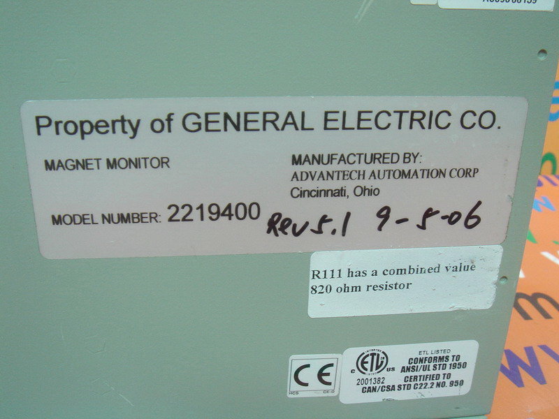 GENERAL ELECTRIC 2219400 MAGNET MONITOR - 裕益科技自動化設備可程式編碼器PLC分散式控制系統DCS