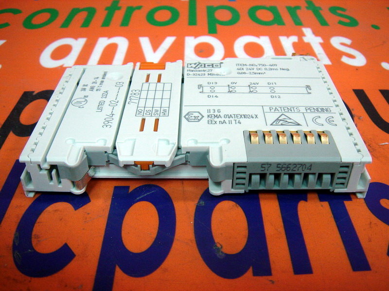 WAGO 4-CHANNEL DIGITAL INPUT MODULE 750-409 - 裕益科技自動化設備可程式編碼器PLC分散式控制系統DCS