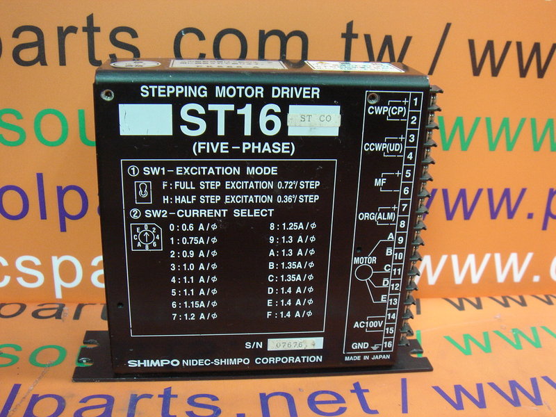 SHIMPO ST16 PK566-A STEPPING MOTOR DRIVER - 裕益科技自動化設備可程式編碼器PLC分散式控制系統DCS