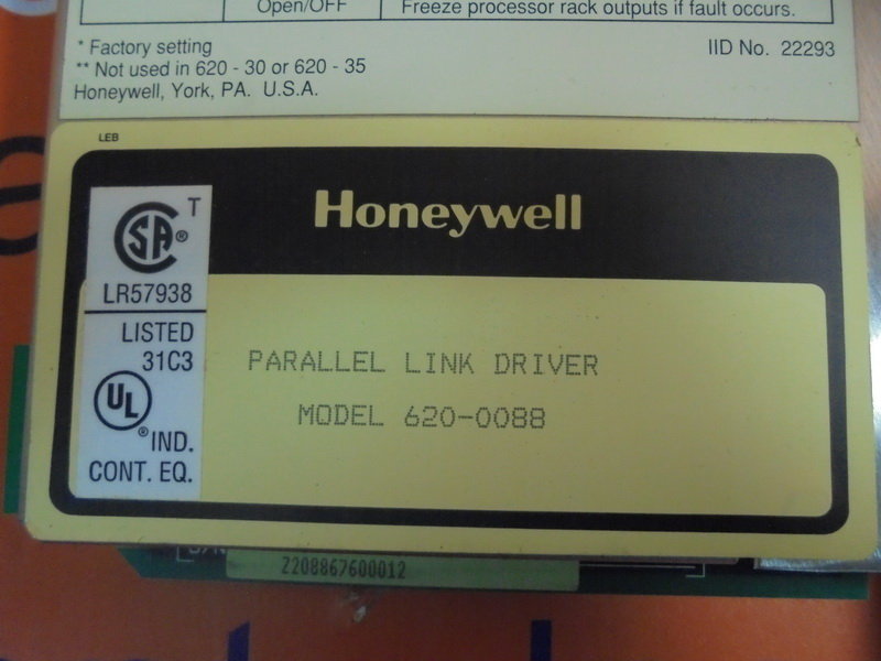 HONEYWELL Parallel link driver module 620-0088 - 裕益科技自動化設備可程式編碼器PLC分散式 ...