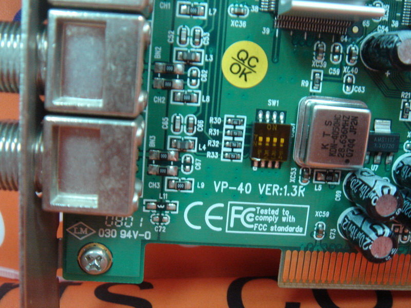 VPON VP-40 VIDEO VER 1.3 4 PORT DVR VIDEO CAPTURE PC CARD - PLC DCS ...