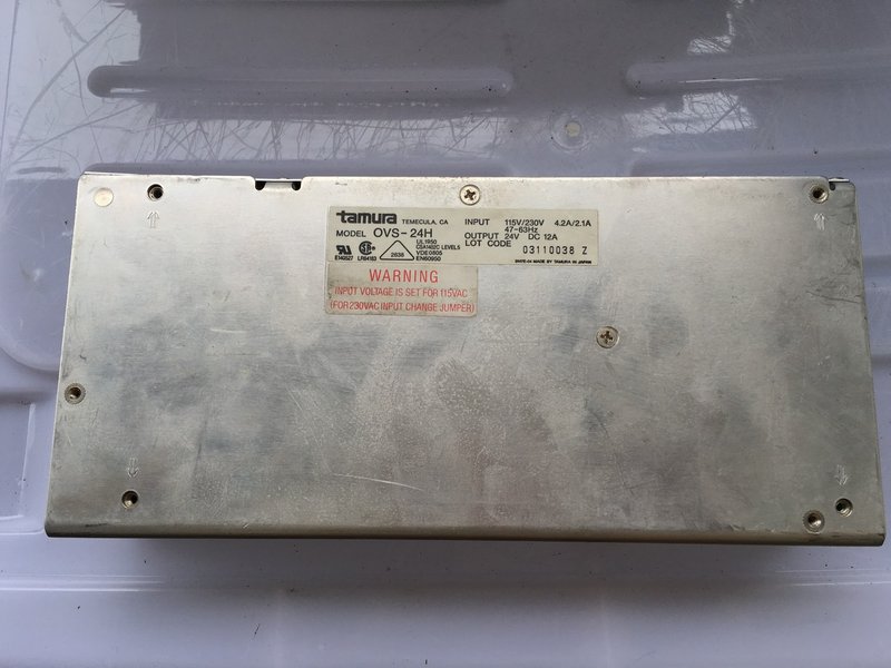TAMURA POWER SUPPLY OVS-24H LOT CODE 95090798P - PLC DCS SERVO Control ...