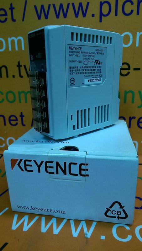 KEYENCE SWITCHING POWER SUPPLY MS2-H50 - 裕益科技自動化設備可程式編碼器PLC分散式控制系統DCS