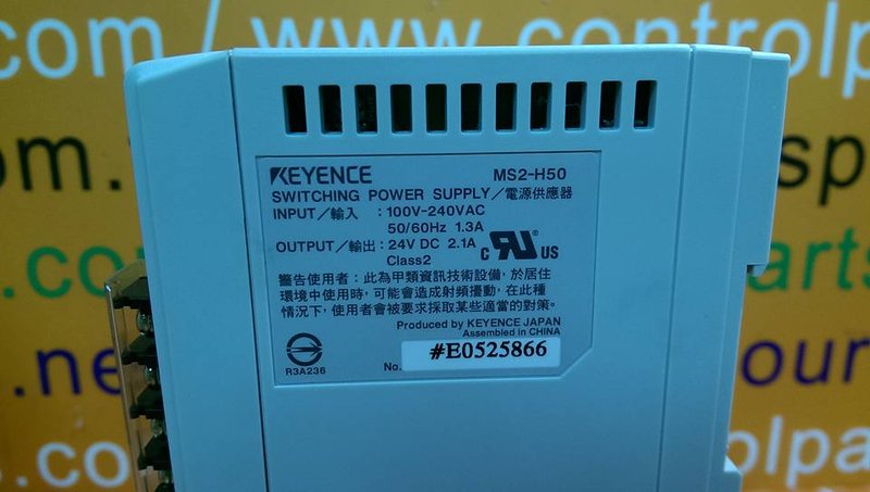 KEYENCE SWITCHING POWER SUPPLY MS2-H50 - 裕益科技自動化設備可程式編碼器PLC分散式控制系統DCS