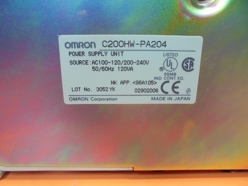 OMRON POWER SUPPLY UNIT C200HW-PA204 - 裕益科技自動化設備可程式編碼器PLC分散式控制系統DCS