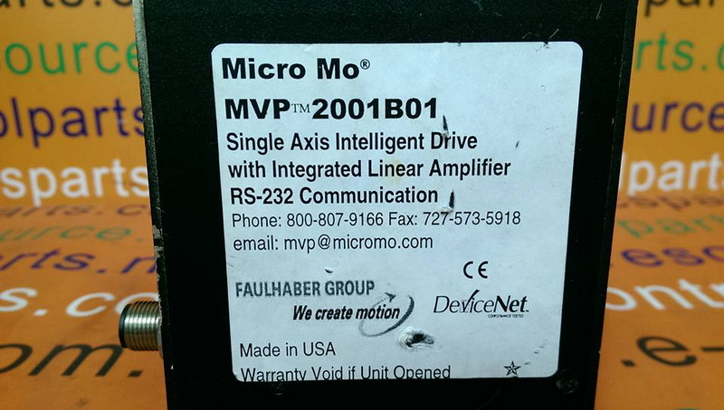 MICRO MO SINGLE AXIS INTELLIGENT DRIVE MVP2001B01 - 裕益科技自動化設備可程式編碼器PLC ...
