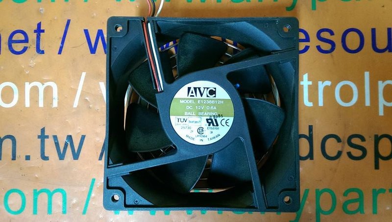 AVC E1238B12H DC12V 0.6A BALL BEARING FAN - 裕益科技自動化設備可程式編碼器PLC分散式控制系統DCS