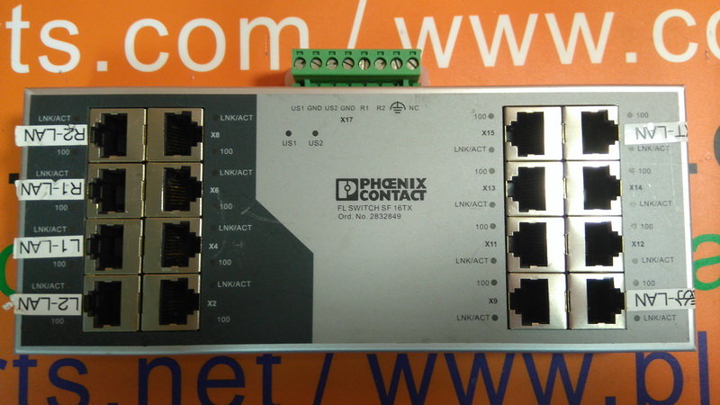 PHOENIX CONTACT FL SWITCH SF 16TX Ord-No 2832849 - 裕益科技自動化設備可程式編碼器PLC分散 ...