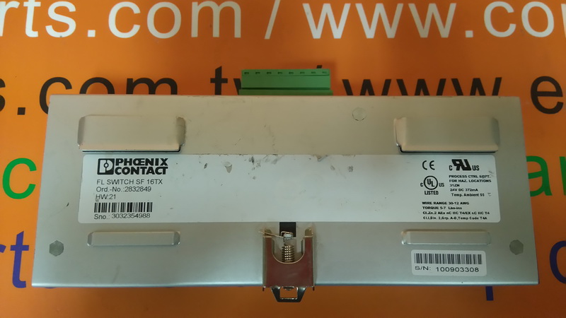 PHOENIX CONTACT FL SWITCH SF 16TX Ord-No 2832849 - 裕益科技自動化設備可程式編碼器PLC分散 ...