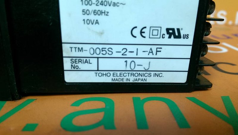 TOHO TEMPERATURE CONTROLLER TTM-005S-2-1-AF - PLC DCS SERVO Control ...