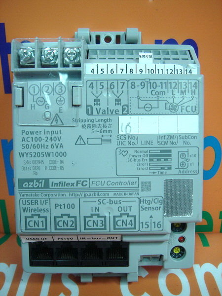 YAMATAKE INFILEX FC FCU CONTROLLER WY5205W1000 - PLC DCS SERVO Control ...
