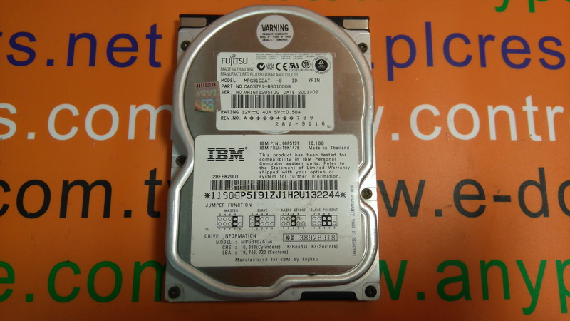 FUJITSU HARD DISK DRIVE ID:YFIN MPG3102AT-BG - 裕益科技自動化設備可程式編碼器PLC分散式控制系統DCS
