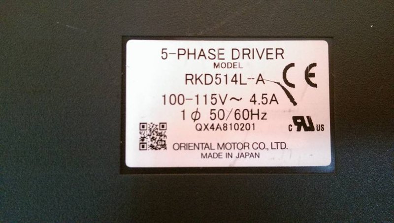 ORIENTAL MOTOR VEXTA 5-PHASE DRIVER RKD514L-A - PLC DCS SERVO Control ...