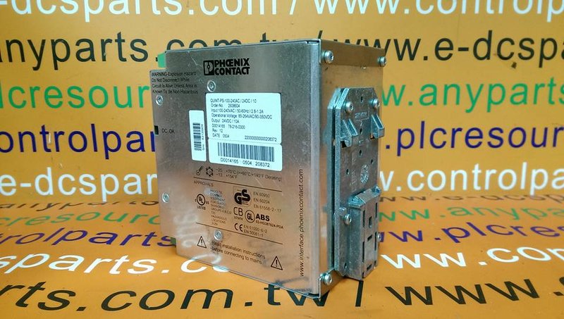 PHOENIX CONTACT POWER SUPPLY QUINT-PS-100-240AC/24DC/10 2938604 - PLC ...
