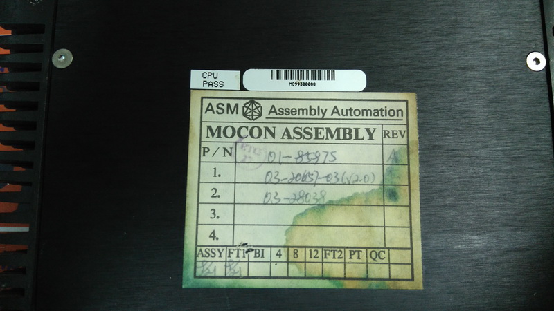 ASM MOCON ASSEMBLY REV.A P/ N: 01-85975 - PLC DCS SERVO Control MOTOR ...