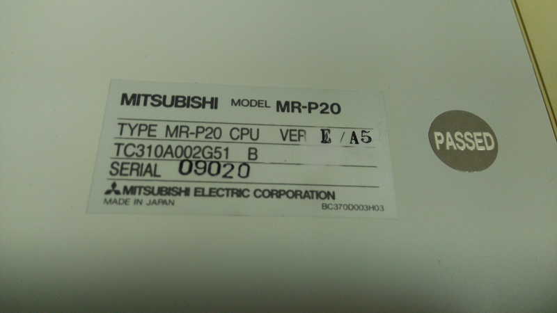 MITSUBISHI MR-P20 CPU - 裕益科技自動化設備可程式編碼器PLC分散式控制系統DCS