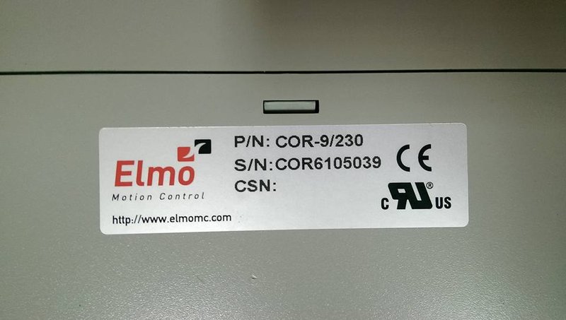 ELMO MOTION CONTROLLER COR-9/230 - 裕益科技自動化設備可程式編碼器PLC分散式控制系統DCS