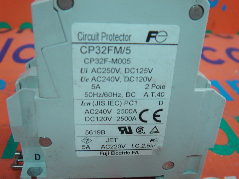 FUJI CIRCUIT PROTECTOR CP32FM/5 POLE2 - 裕益科技自動化設備可程式編碼器PLC分散式控制系統DCS