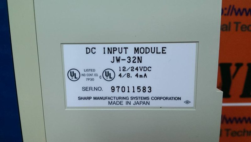 SHARP DC INPUT MODULE JW-32N - 裕益科技自動化設備可程式編碼器PLC分散式控制系統DCS