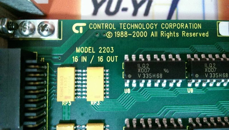 CONTROL TECHNOLOGY MODEL 2203 16 I/O MODULE CARD - 裕益科技自動化設備可程式編碼器PLC分散 ...