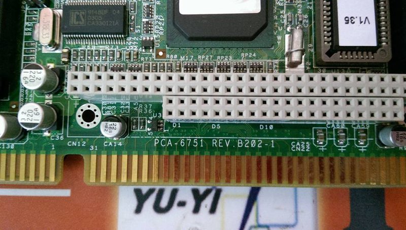 ADVANTECH HALF-SIZE VGA/LCD MMX CPU CARD PCA-6751 - 裕益科技自動化設備可程式編碼器PLC ...