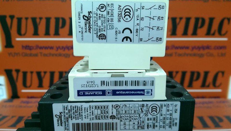 SCHNEIDER ELECTRIC A013250 CONTACTOR W/A013256 - PLC DCS SERVO Control ...