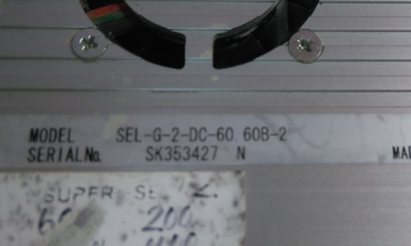 IAI SUPER SEL CONTROLLER SEL SEL-G-2-DC-60.60B-2 - PLC DCS SERVO ...