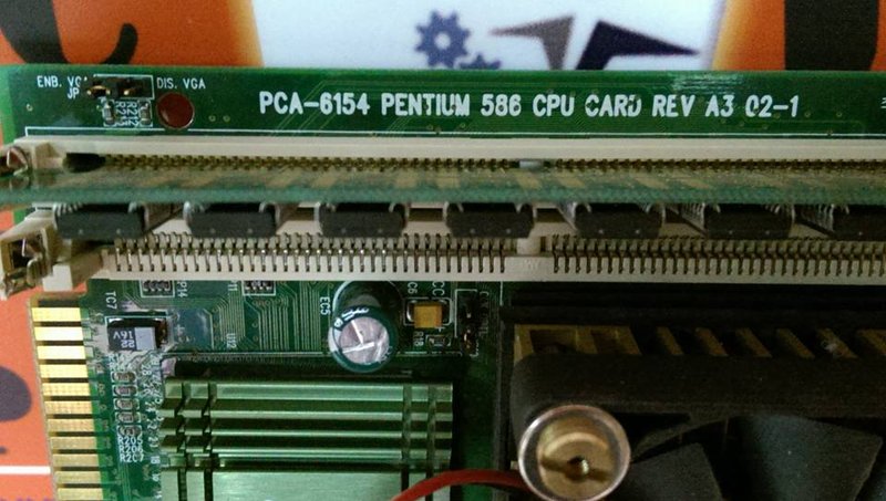 ADVANTECH PENTIUM 586 SINGLE BOARD CPU CARD PCA-6154 - 裕益科技自動化設備可程式編碼器 ...