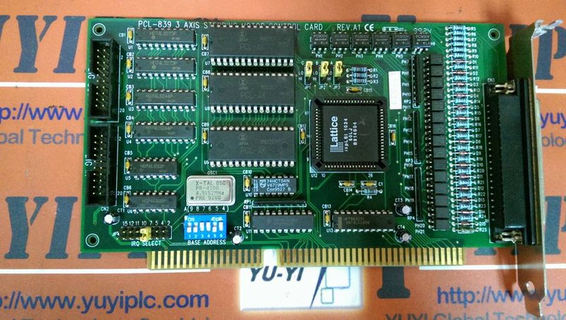 ADVANTECH 3-AXIS STEPPING MOTOR ISA CARD REV.A1 PCL-839 - PLC DCS SERVO ...