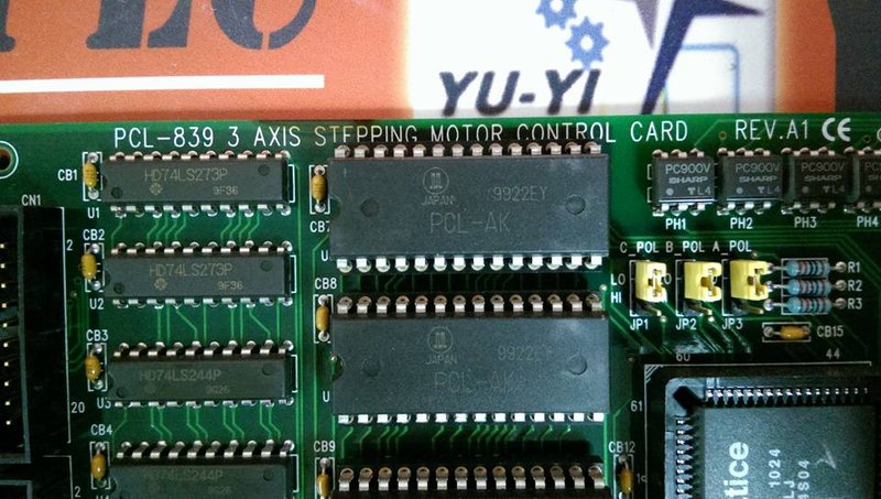 ADVANTECH 3-AXIS STEPPING MOTOR ISA CARD REV.A1 PCL-839 - PLC DCS SERVO ...