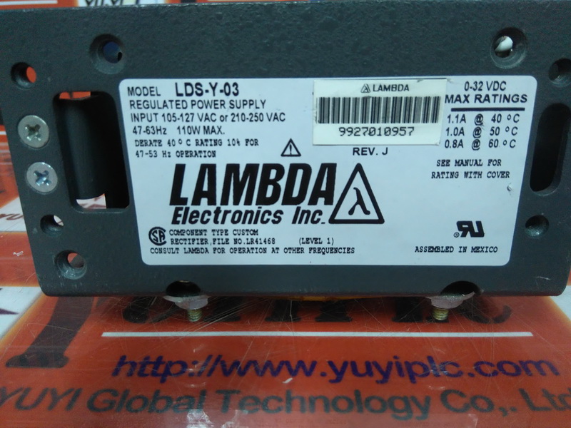 LAMBDA REGULATED POWER SUPPLY LDS-Y-03 - 裕益科技自動化設備可程式編碼器PLC分散式控制系統DCS
