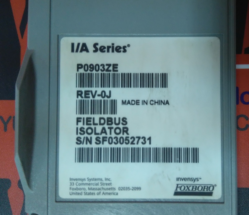 FOXBORO I-A SERIES FIELDBUS P0903ZE - 裕益科技自動化設備可程式編碼器PLC分散式控制系統DCS