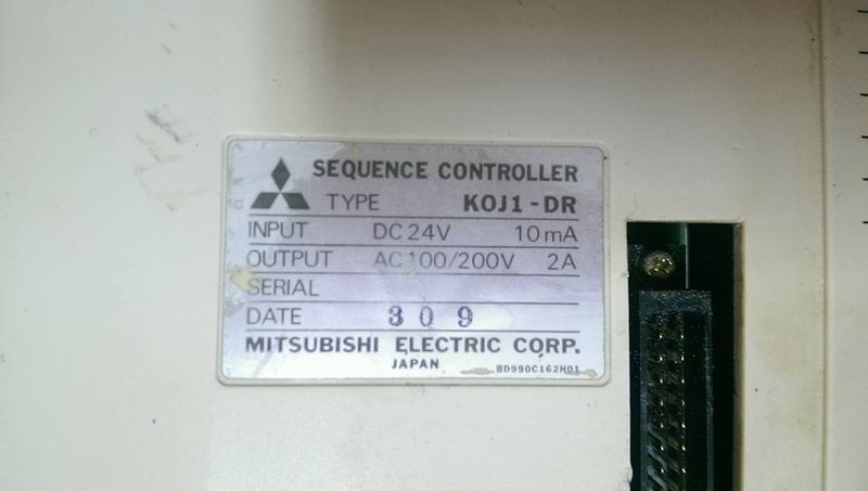 MITSUBISHI MELSEC-K PLC KOJ1-DR - PLC DCS SERVO Control MOTOR POWER ...