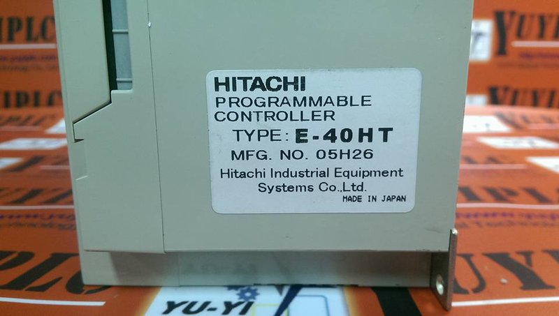 HITACHI PROGRAMMBLE CONTROLLER E-40HT - 裕益科技自動化設備可程式編碼器PLC分散式控制系統DCS