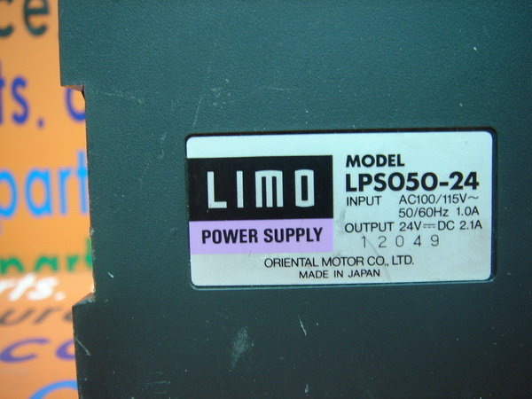 ORIENTAL MOTOR LIMO POWER SUPPLY LPS050-24 - 裕益科技自動化設備可程式編碼器PLC分散式控制系統DCS